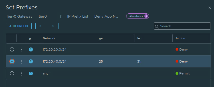 NSX Route Filtering – Part One: IP Prefix Lists for Route Filtering ...
